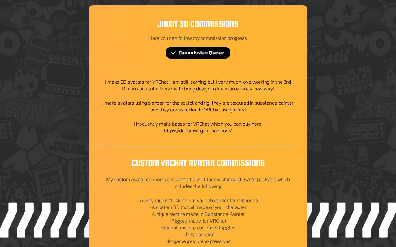 Jinxit 3D Commissions